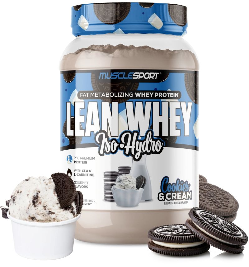 MuscleSport Lean Whey Iso-Hydro Cookie & Cream | Mass For Life